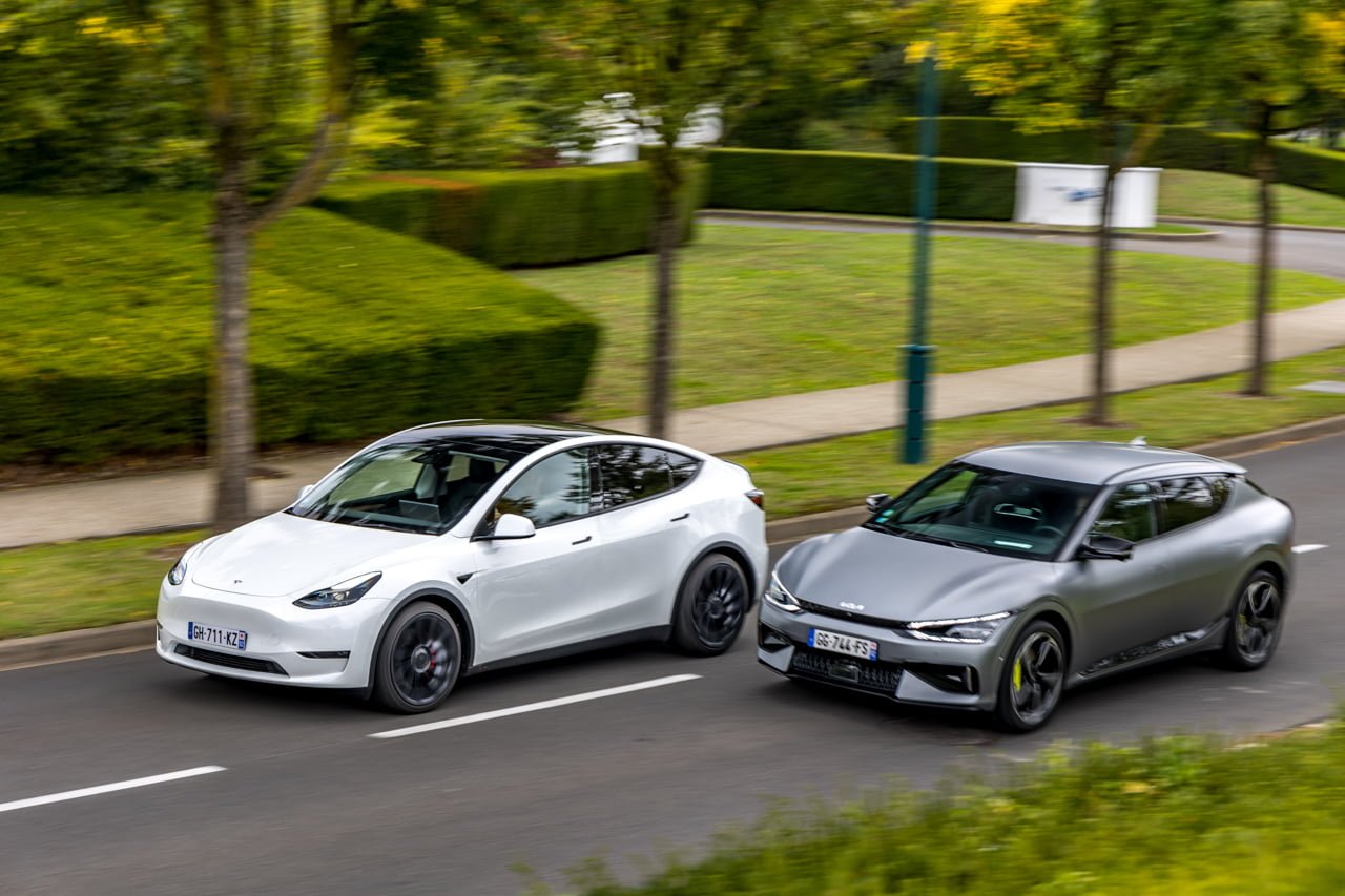 Tesla Model Y blijft ook in duel met Kia EV6 heer en meester ...
