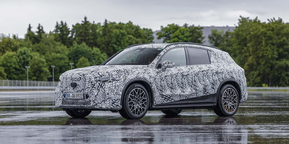 Veelbelovend: test prototype nieuwe elektrische Mercedes GLC ...